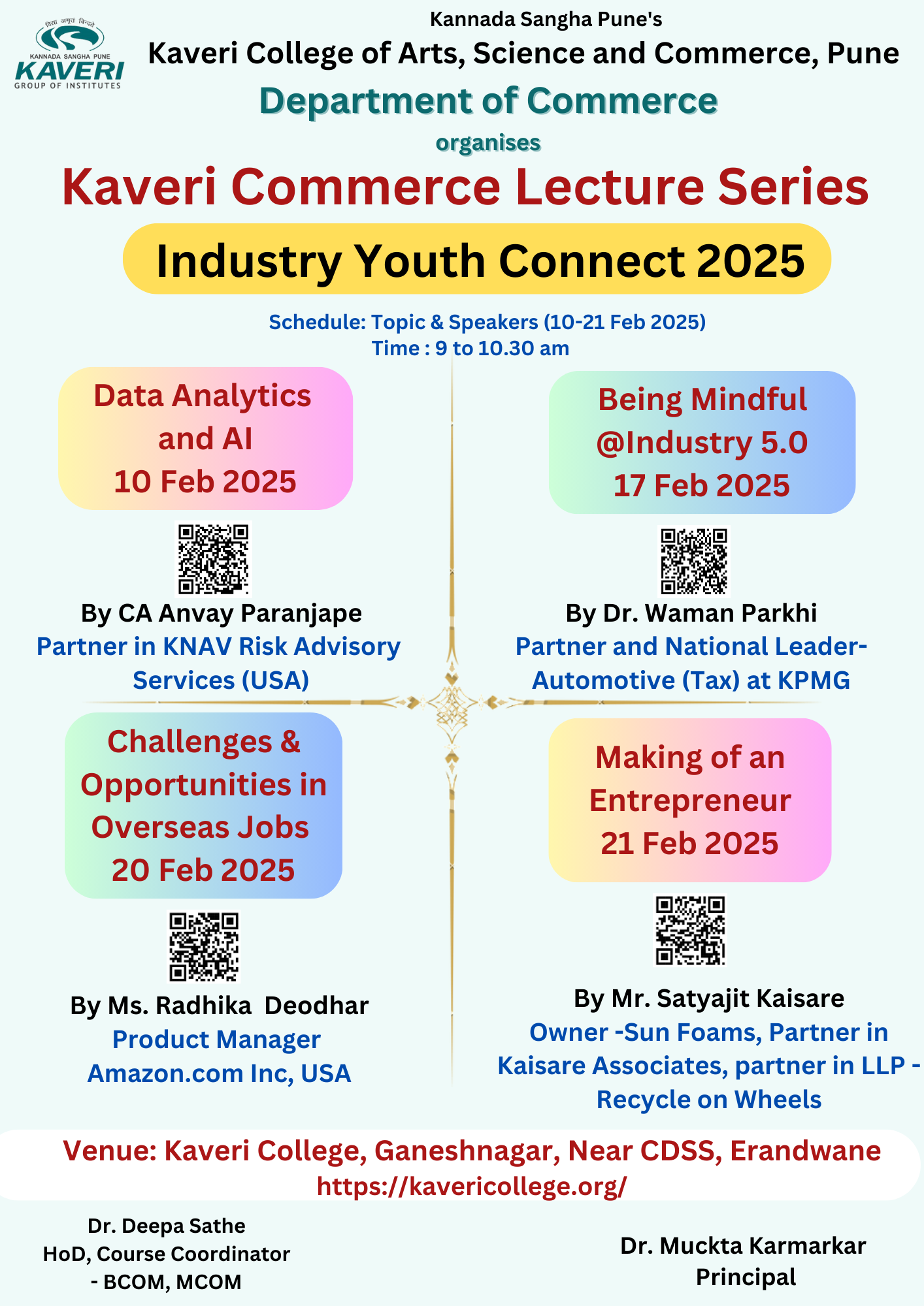Kaveri Commerce Lecture Series - Kaveri College of Arts, Science and ...