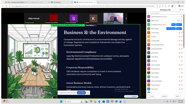 A Guest Lecture on “Circular Economy: Environment Protection and ...